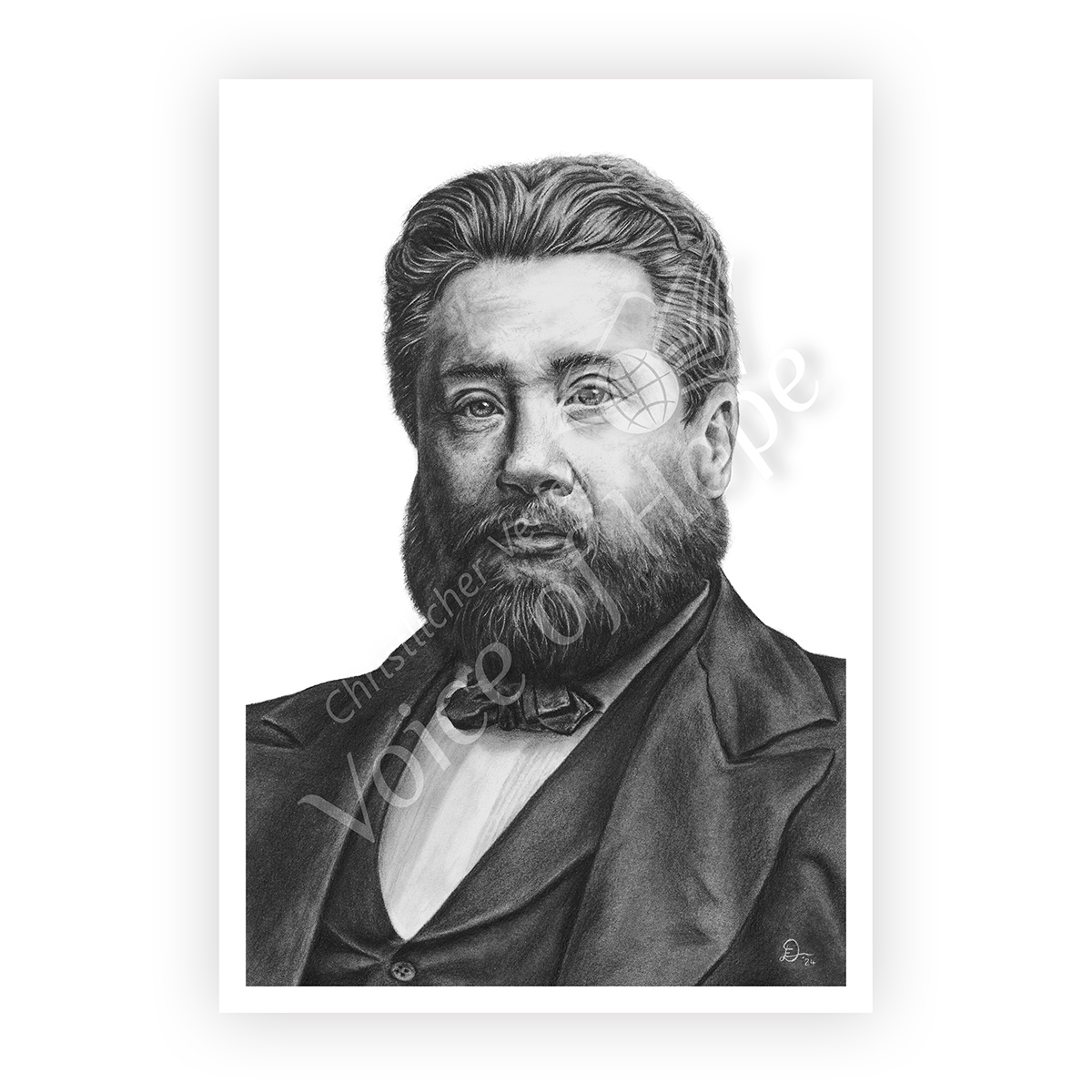 Wandbild - Portrait groß – Charles Haddon Spurgeon