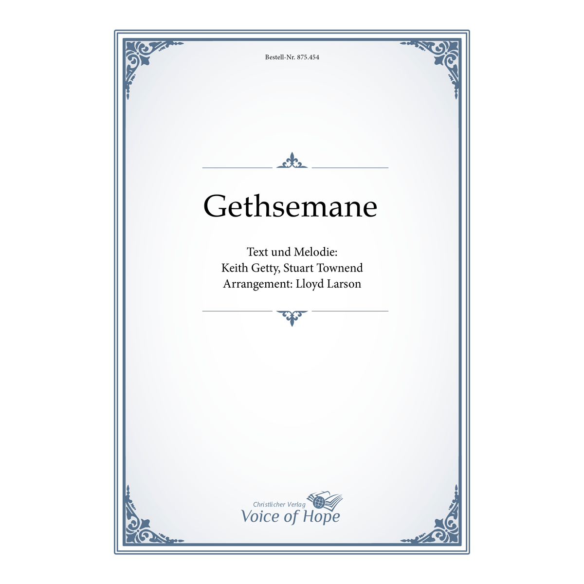 Gethsemane - SATB + Piano (Partitur)