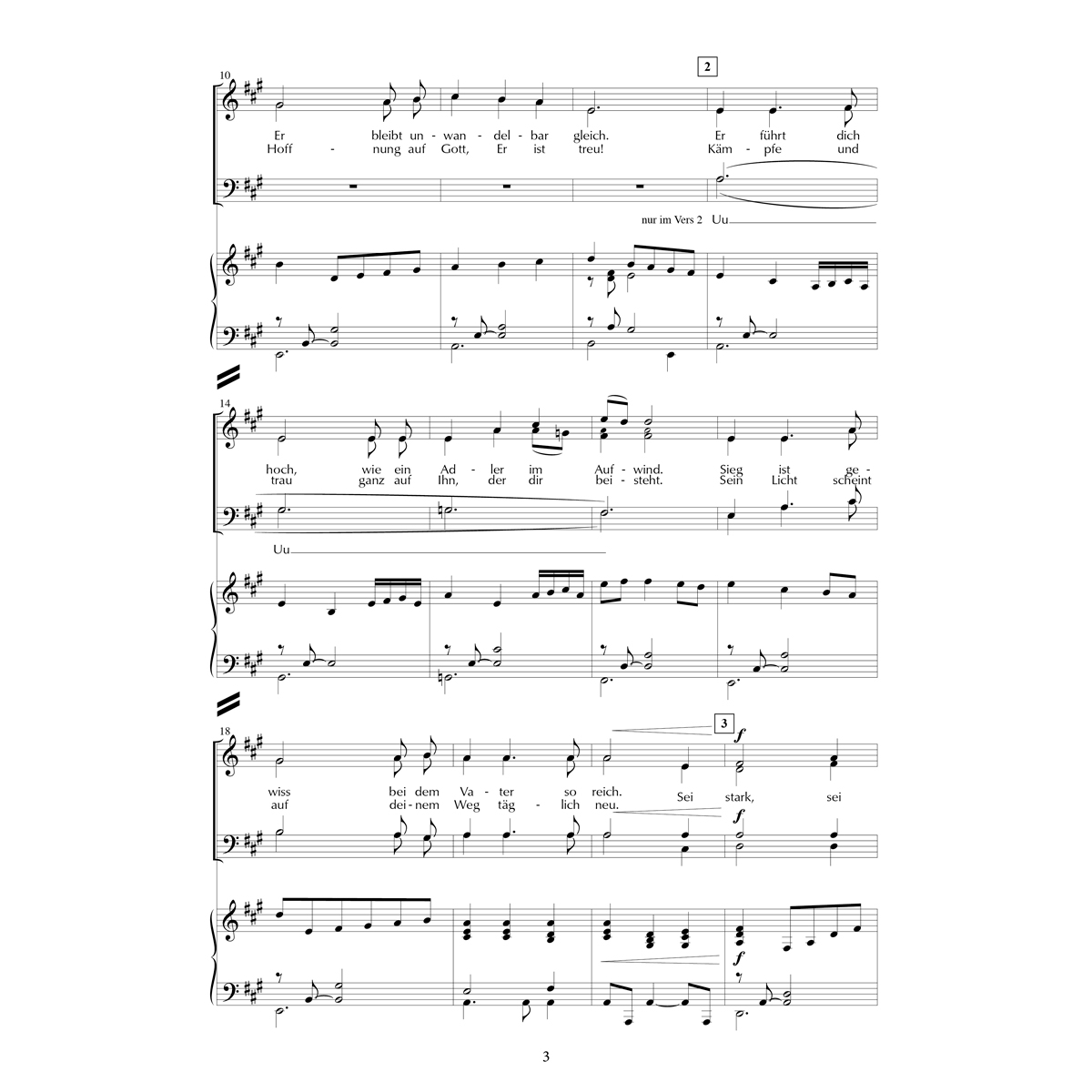 Sei stark in dem Herrn - SATB + Piano (Partitur)