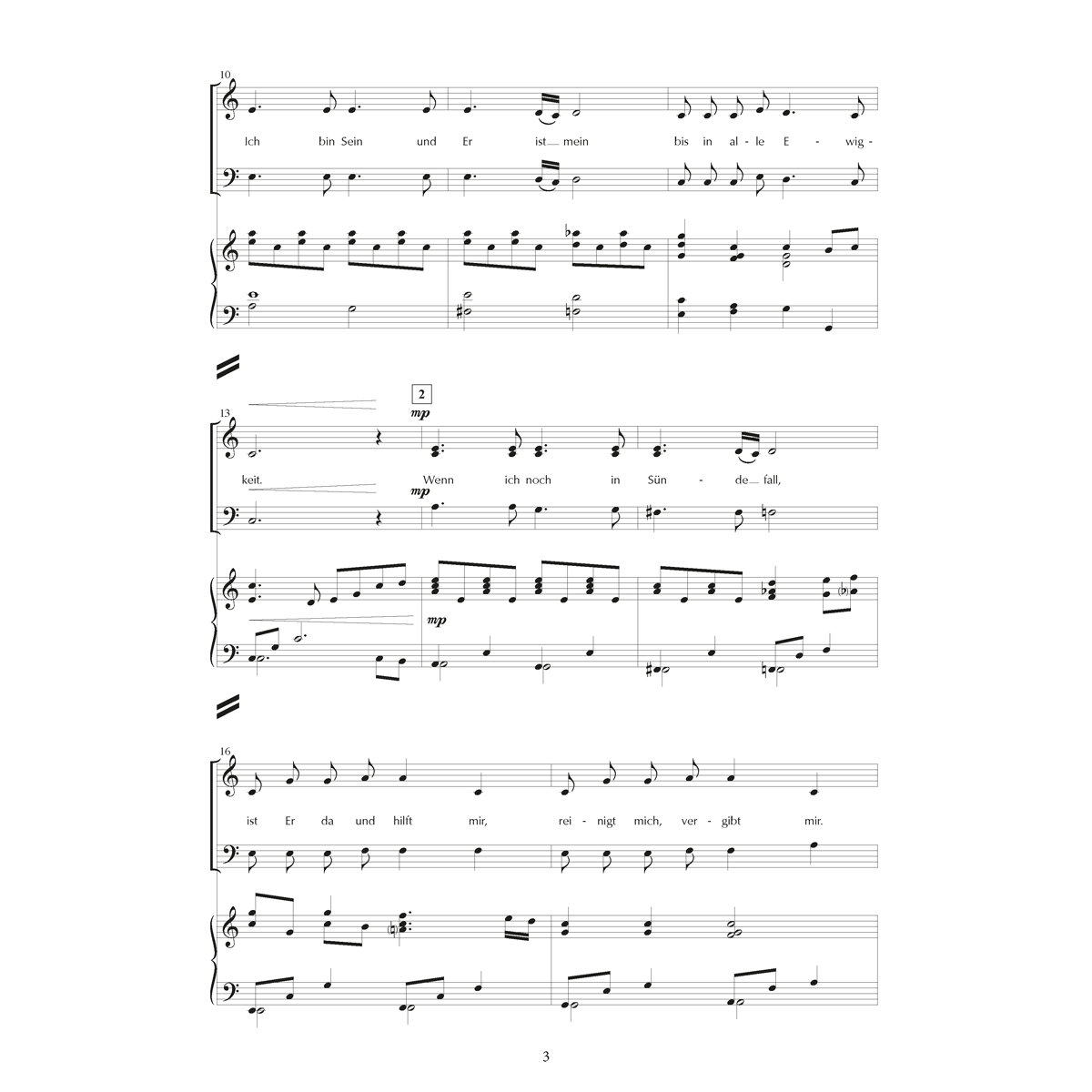 Vor Beginn der Welt - SATB + Piano (Partitur)